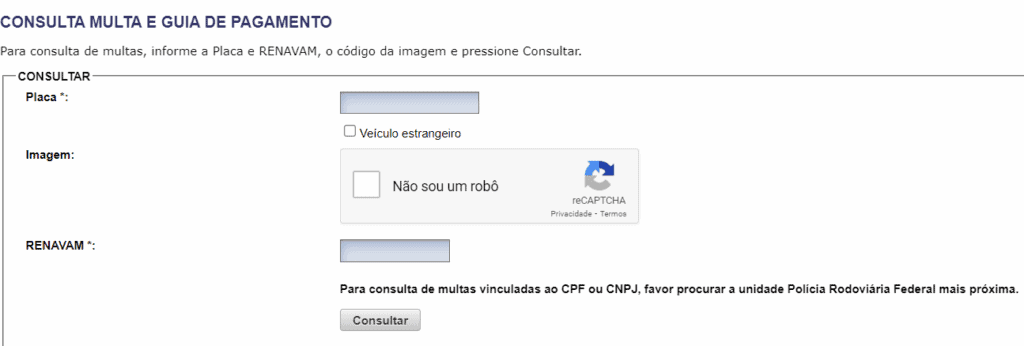 DPRF Multa: Consulta, Recorrer e Multas