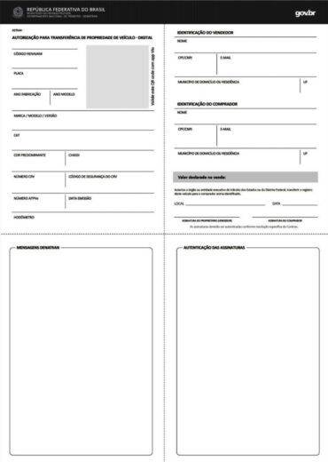 ATPV Detran: Transferência de Veículo Digital ATPV Detran: Transferência de Veículo Digital
